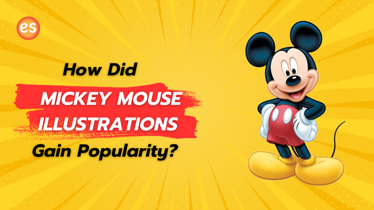 How Did Character Illustrations of Mickey Mouse Gain Popularity